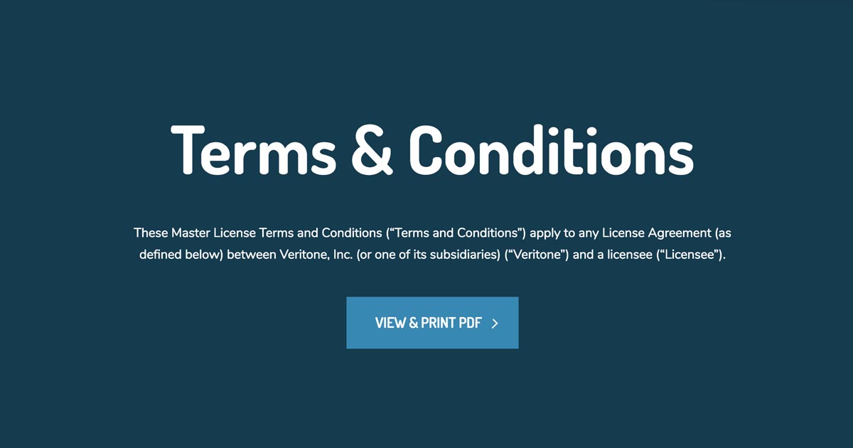 Master Advertiser Terms and Conditions | Veritone